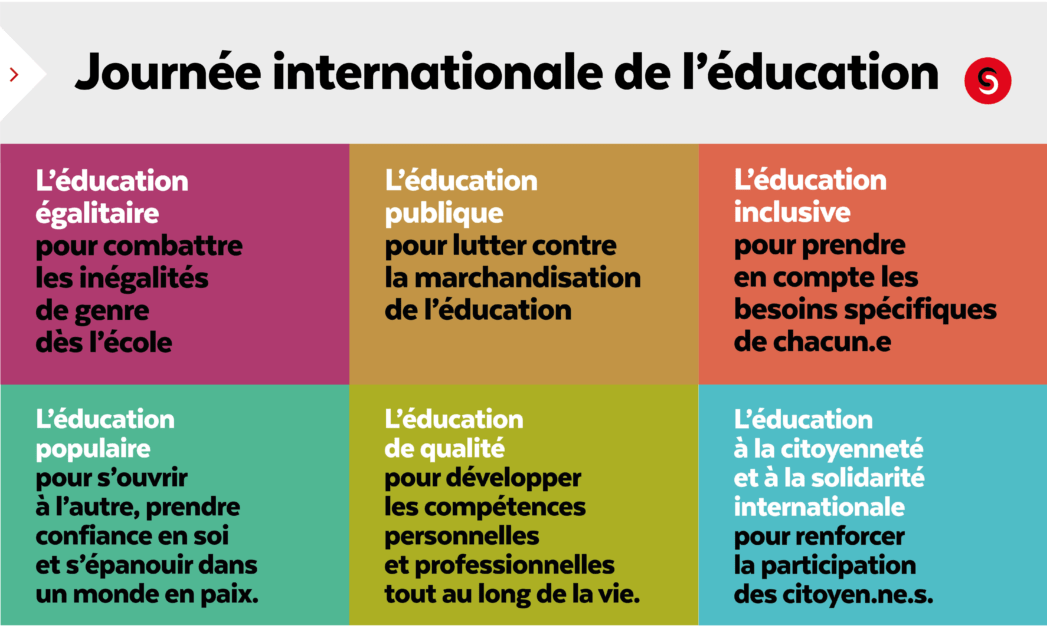Journée internationale de l’éducation 2023 - Solidarité Laïque